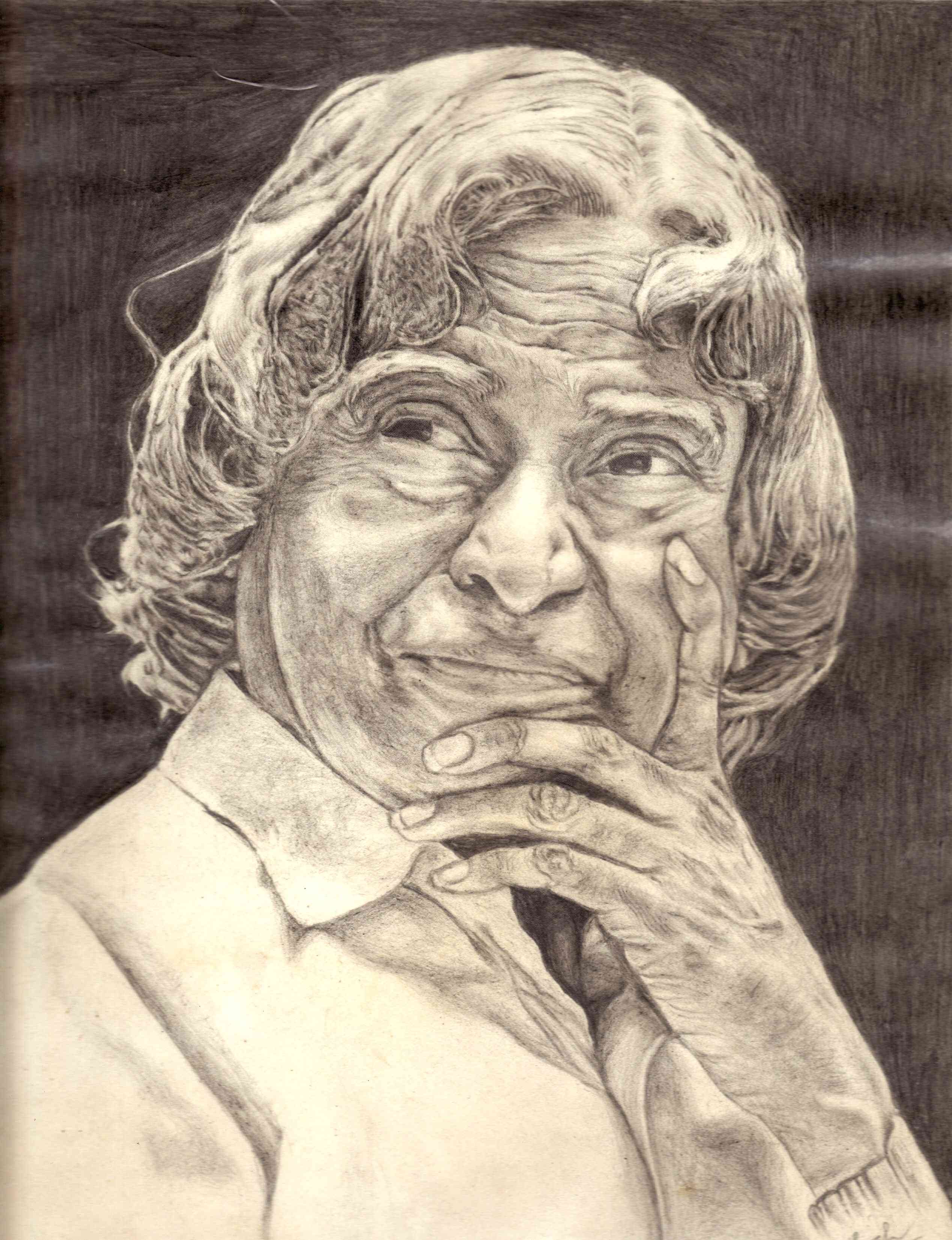 Apj Abdul Kalam Sketch Outline